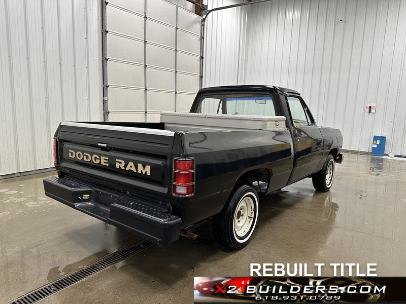 Salvage 1985 Dodge Ram D-100 Rebuilt Title | X2 BUILDERS