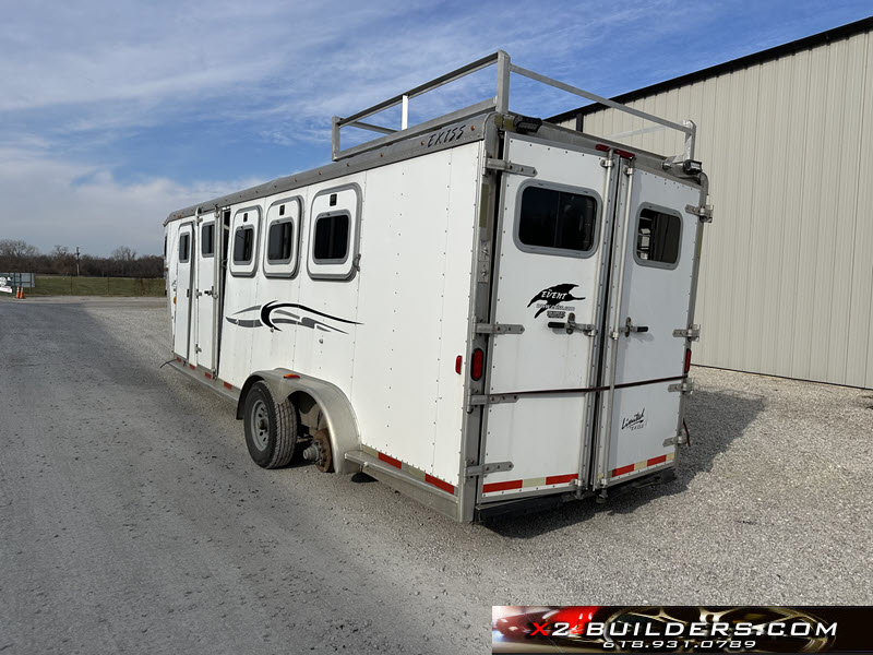 Salvage 2003 Exiss Aluminum Horse Trailer | X2 BUILDERS