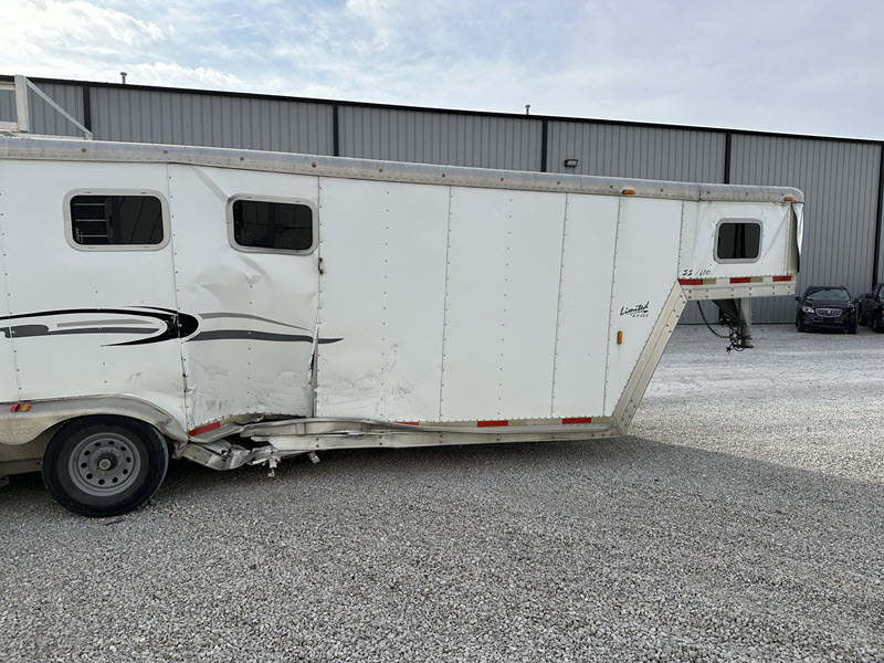 Salvage 2003 Exiss Aluminum Horse Trailer | X2 BUILDERS