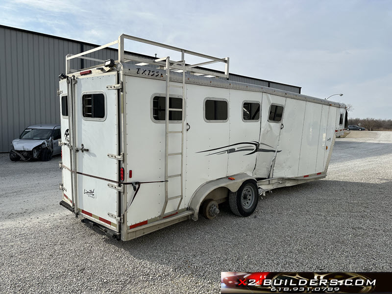 Salvage 2003 Exiss Aluminum Horse Trailer | X2 BUILDERS