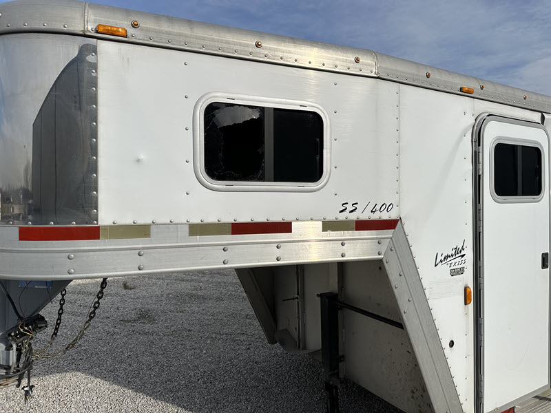 Salvage 2003 Exiss Aluminum Horse Trailer | X2 BUILDERS