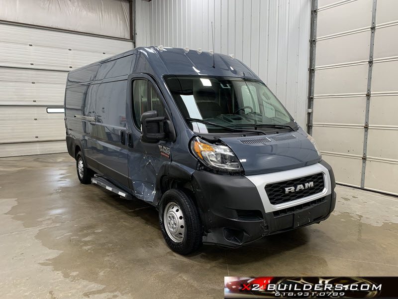 Salvage 2021 Ram 3500 Promaster Cargo WB EXT High Roof | X2 BUILDERS